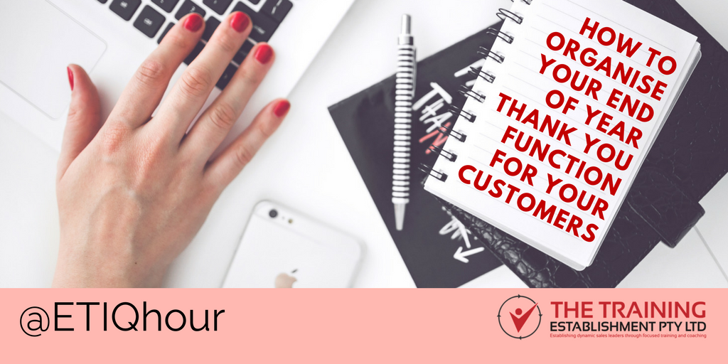 @ETIQHOUR TOPIC – HOW TO ORGANISE YOUR END OF YEAR THANK YOU FUNCTION ...